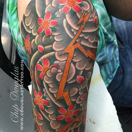 Japanese Lightning Tattoos Anime Katana Tattoo Design Ideas