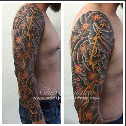 Japanese Lightning Tattoos Anime Katana Tattoo Design Ideas